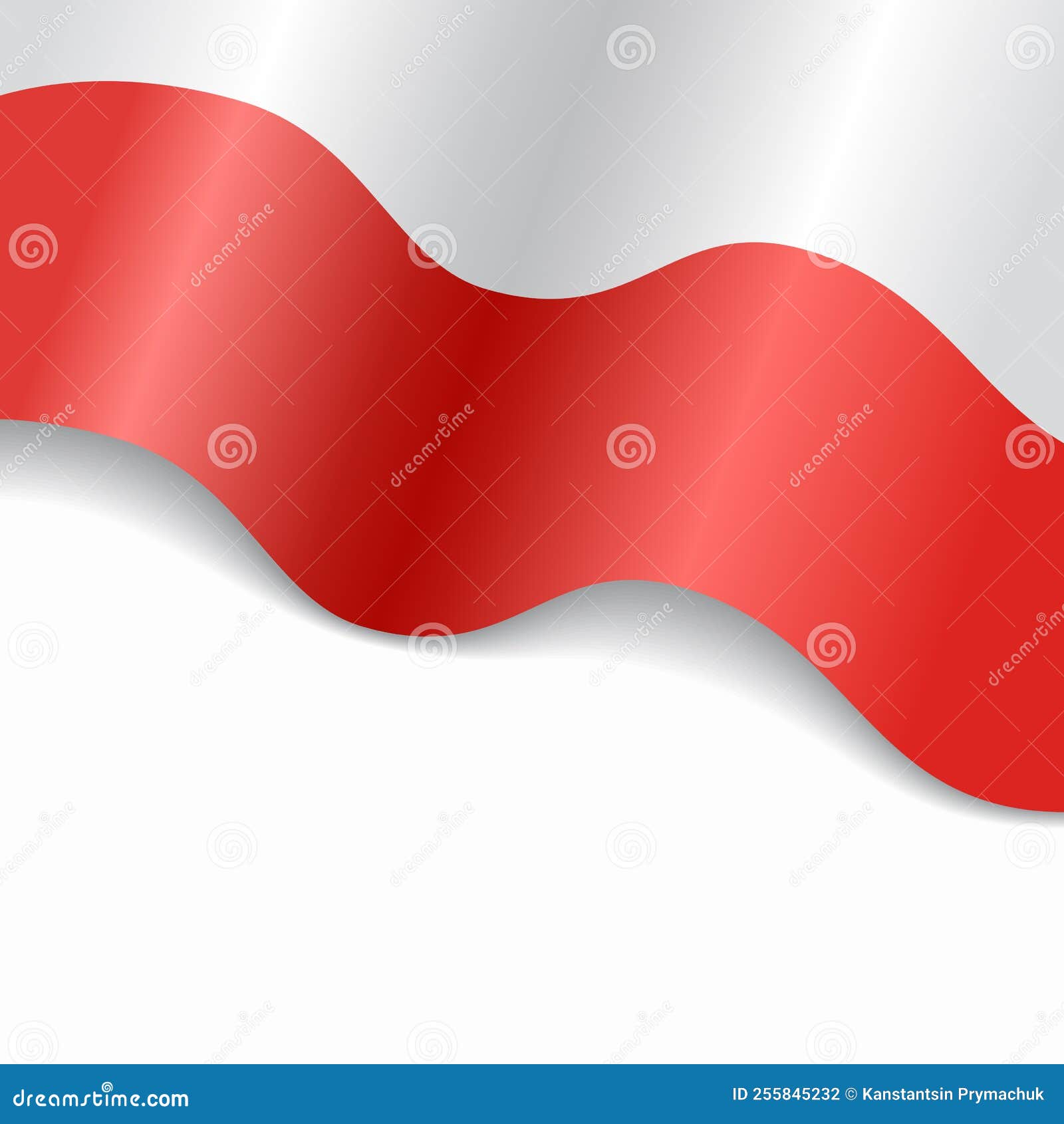 Polish Flag Wavy Abstract Background. Vector Illustration. Stock Vector ...
