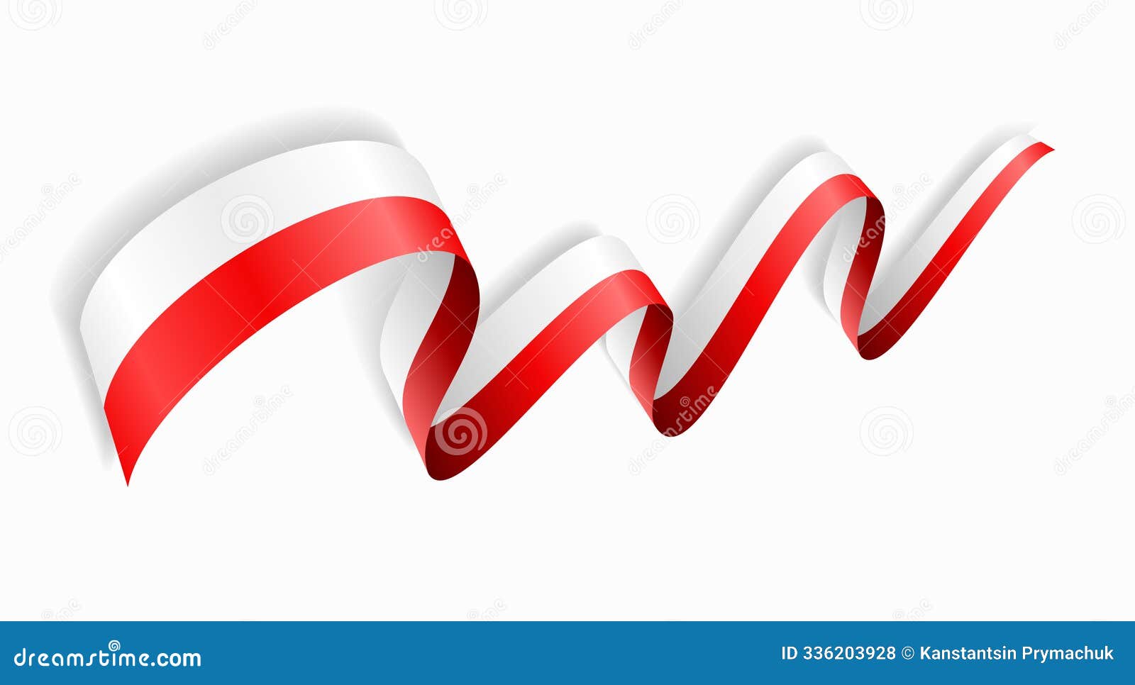 Polish Flag Wavy Abstract Background. Vector Illustration. Stock ...