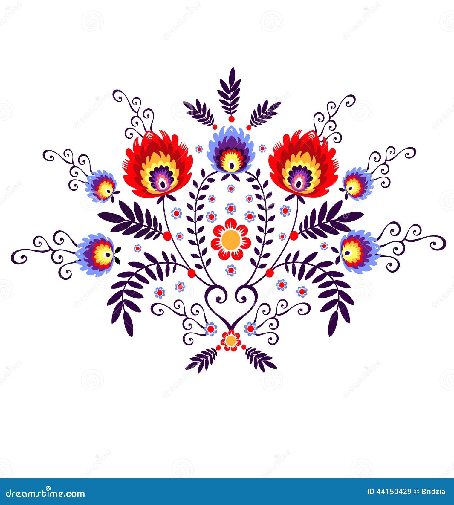 Polish Folk Art Black Pattern On White - Wycinanka, Wzory Lowickie ...