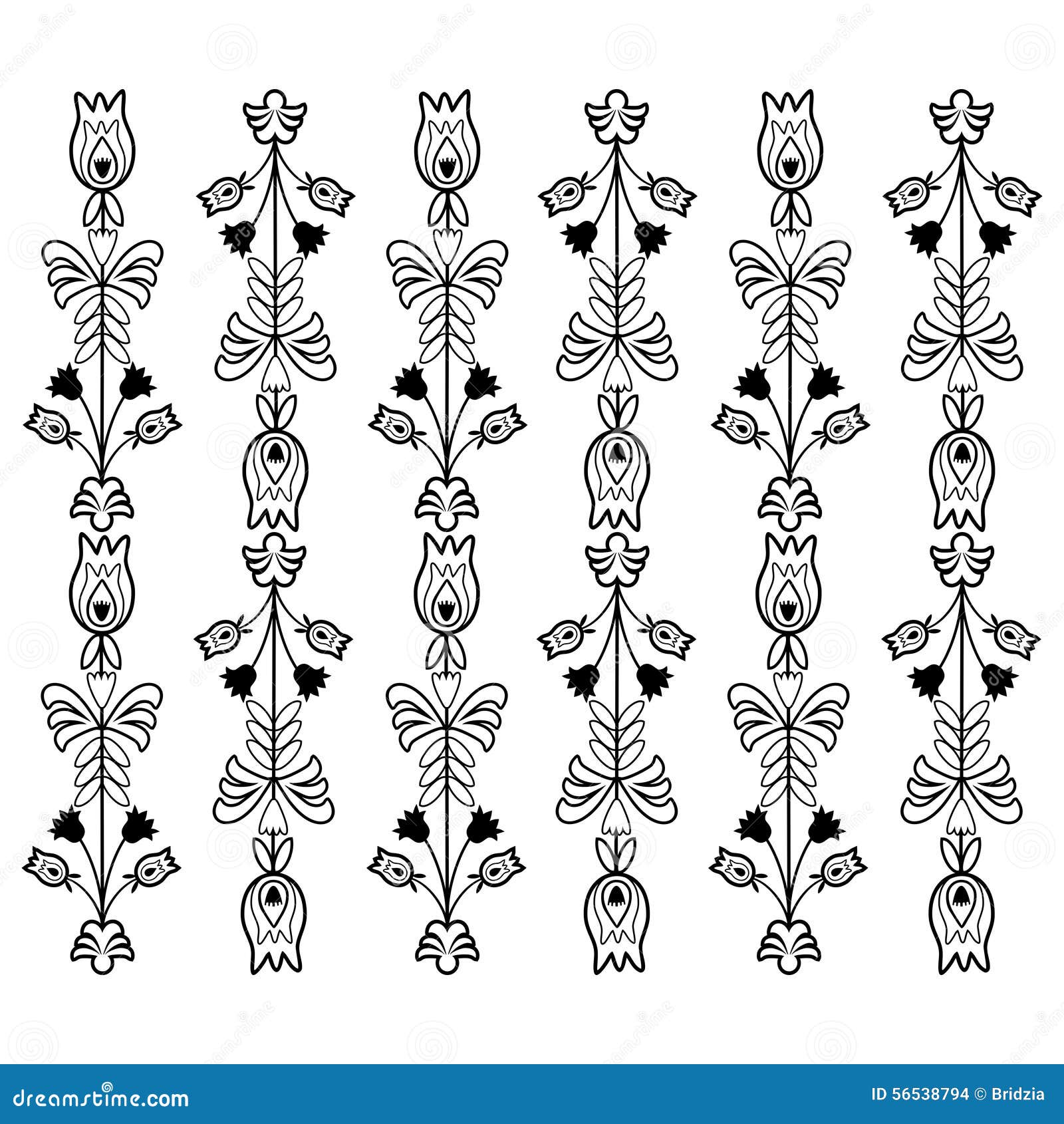 Polish folk pattern stock vector. Illustration of bacground - 56538794