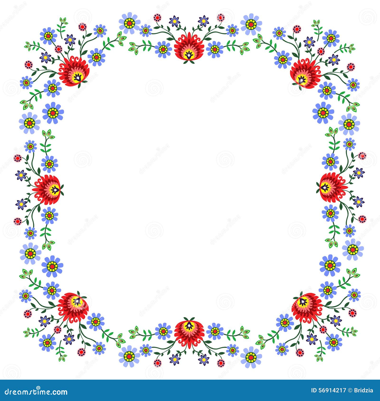 Polish folk stock vector. Illustration of culture, vector - 56914217