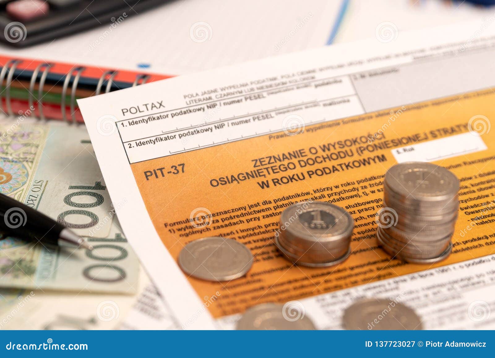 Polish Individual Income Tax Return Concept Editorial Photography ...