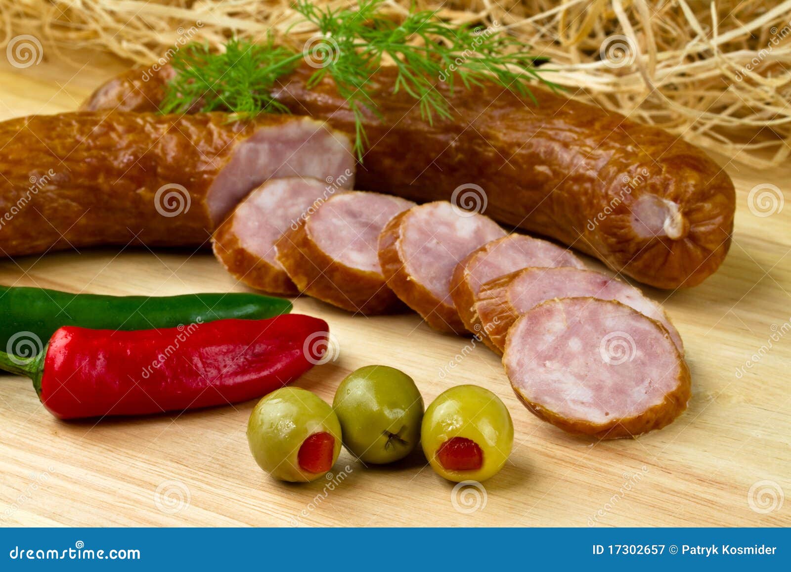 Polish kielbasa stock image. Image of still, home, italian - 17302657