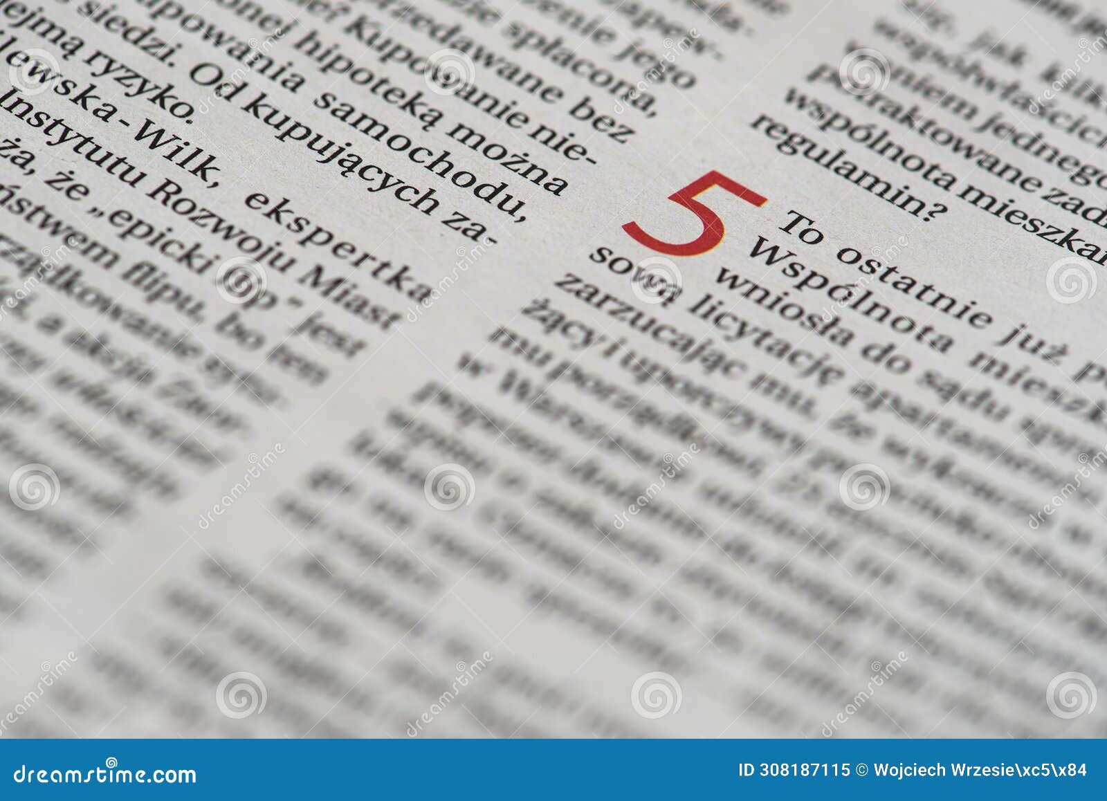 POLISH NEWSPAPER editorial image. Image of edition, publishing - 308187115