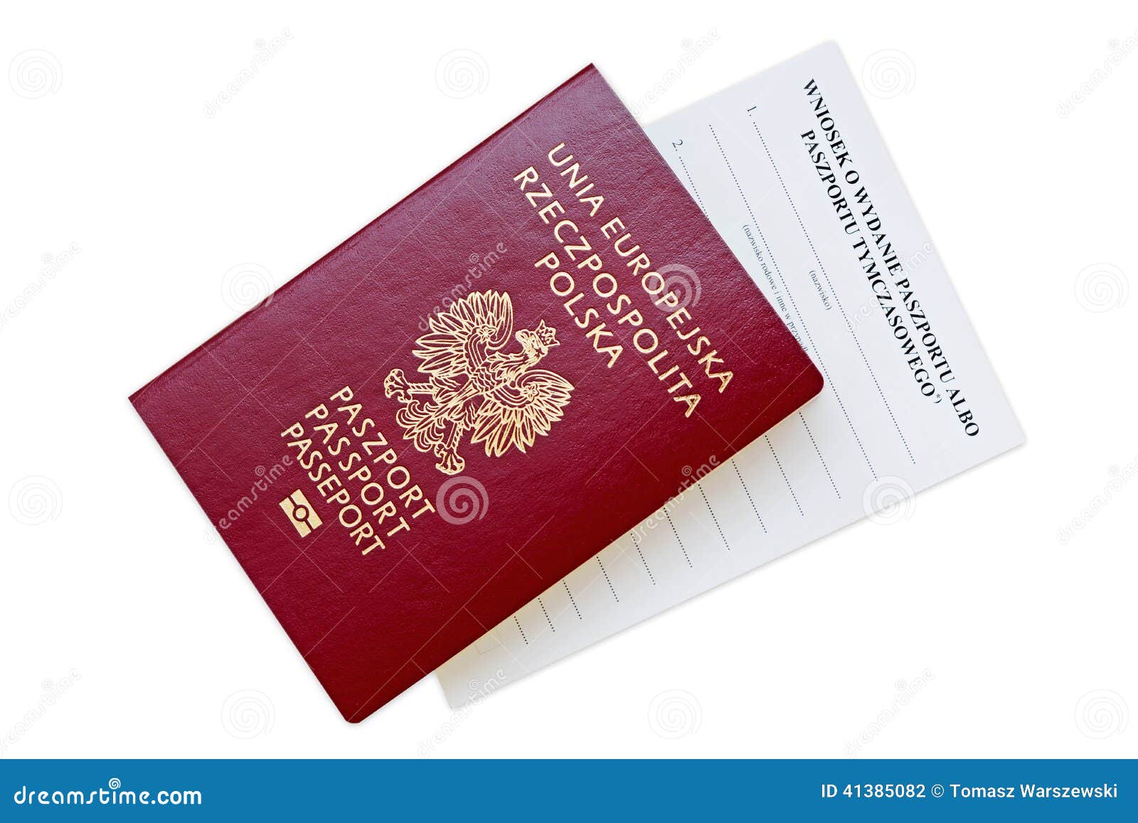 Polish passport stock photo. Image of poland, personal - 41385082