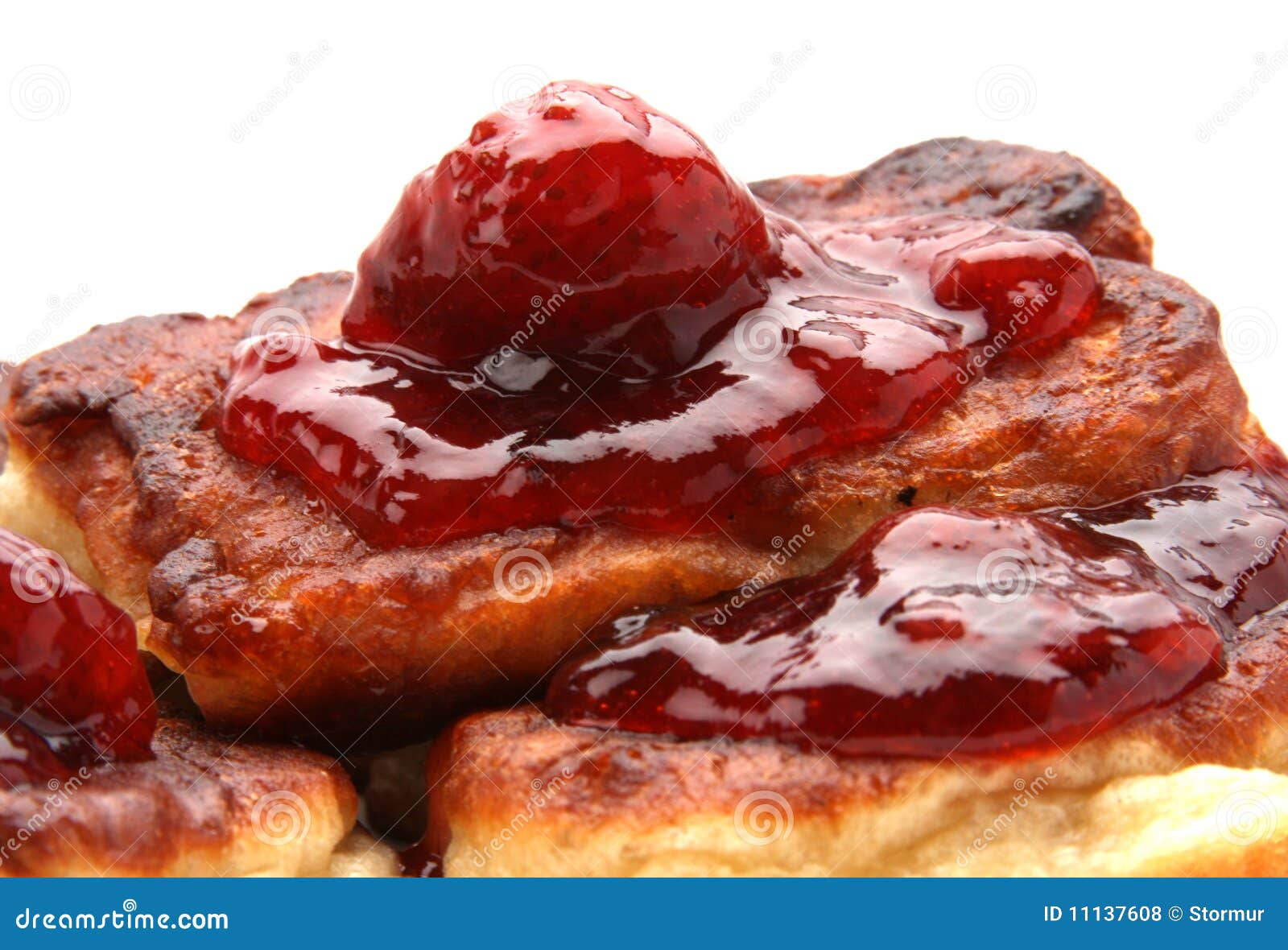 Polish Pie with Strawberry Jam Stock Photo - Image of dish, bake: 11137608
