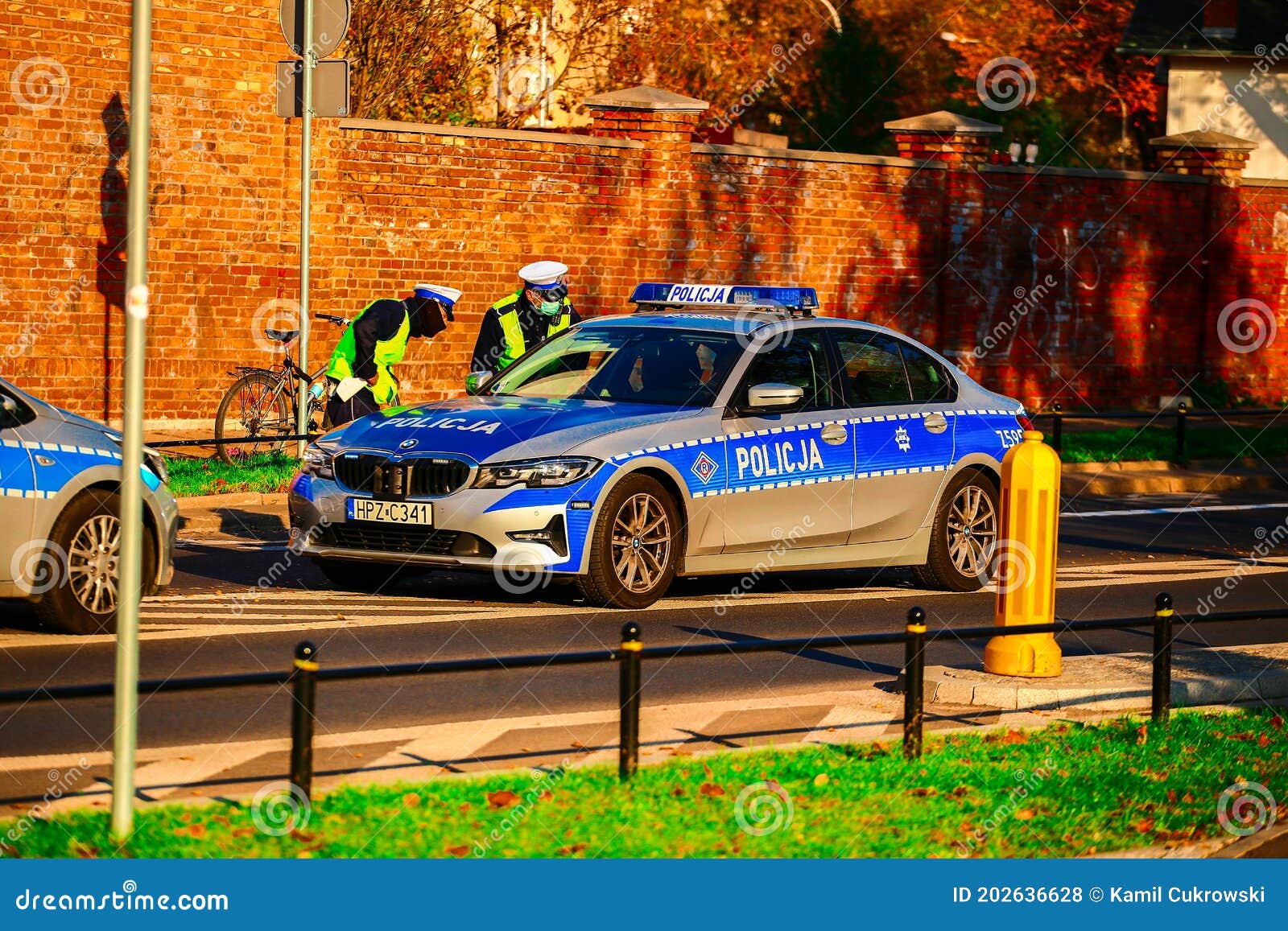Polish Police Logo And Sign Police In Polish Language Editorial Photo ...