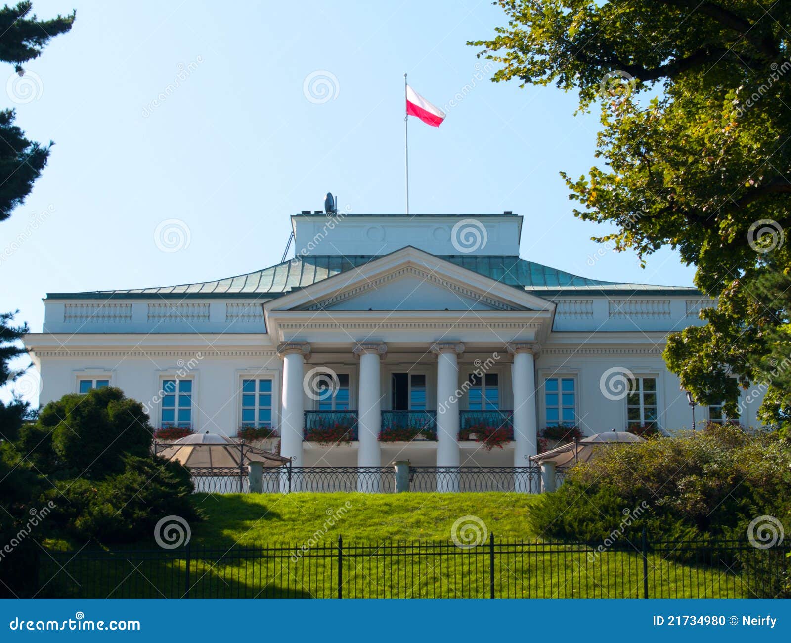 Polish president residence stock photo. Image of architecture - 21734980