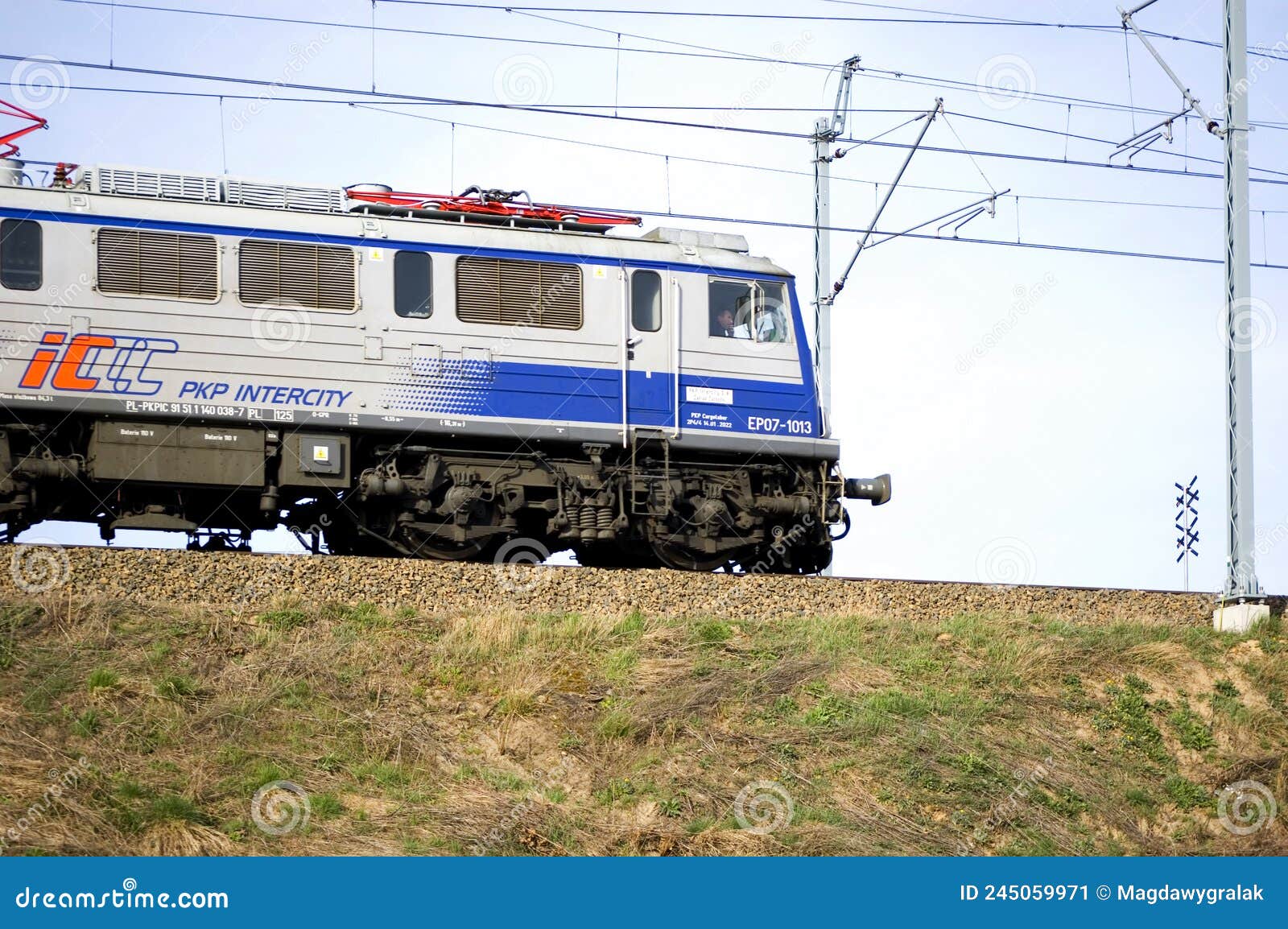 Poznan, Poland - April 2nd 2022: Polish PKP Intercity Train On The ...