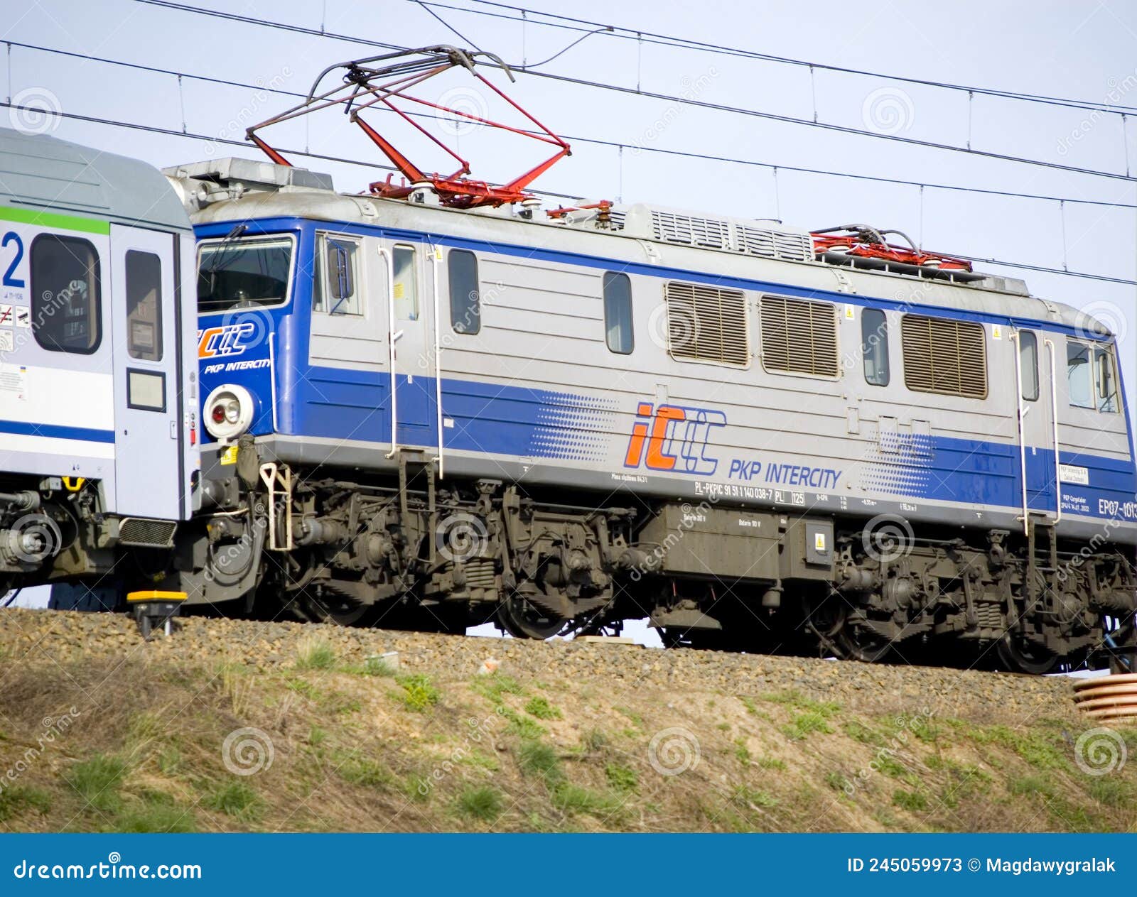 Poznan, Poland - April 2nd 2022: Polish PKP Intercity Train on the ...