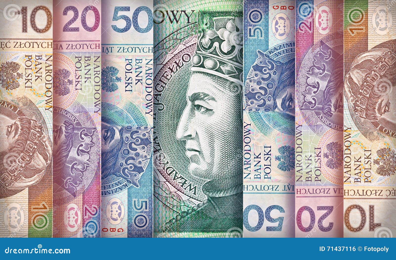 Polish Sloty Background stock photo. Image of cash, bill - 71437116