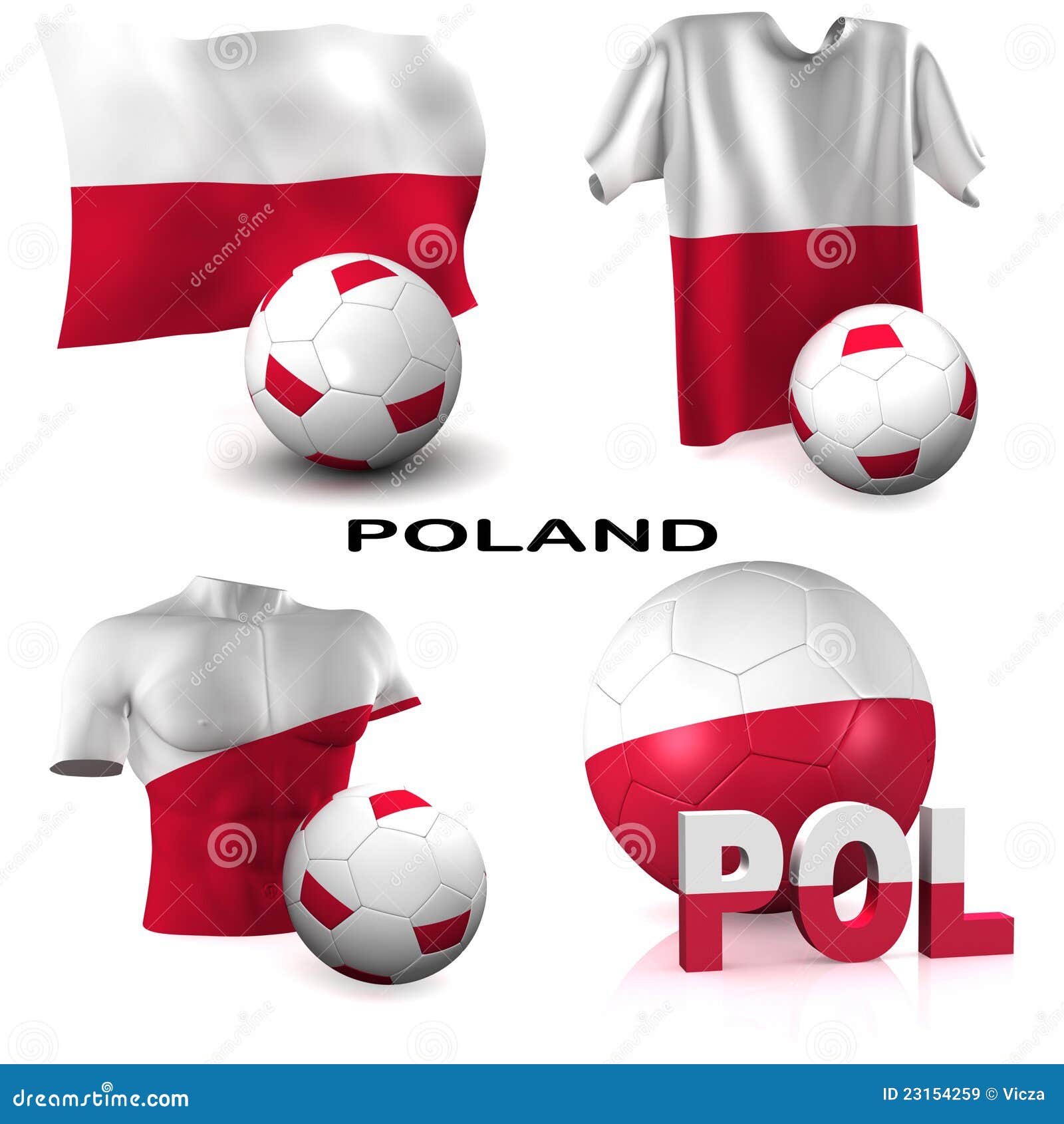 Polish Soccer stock illustration. Illustration of national - 23154259