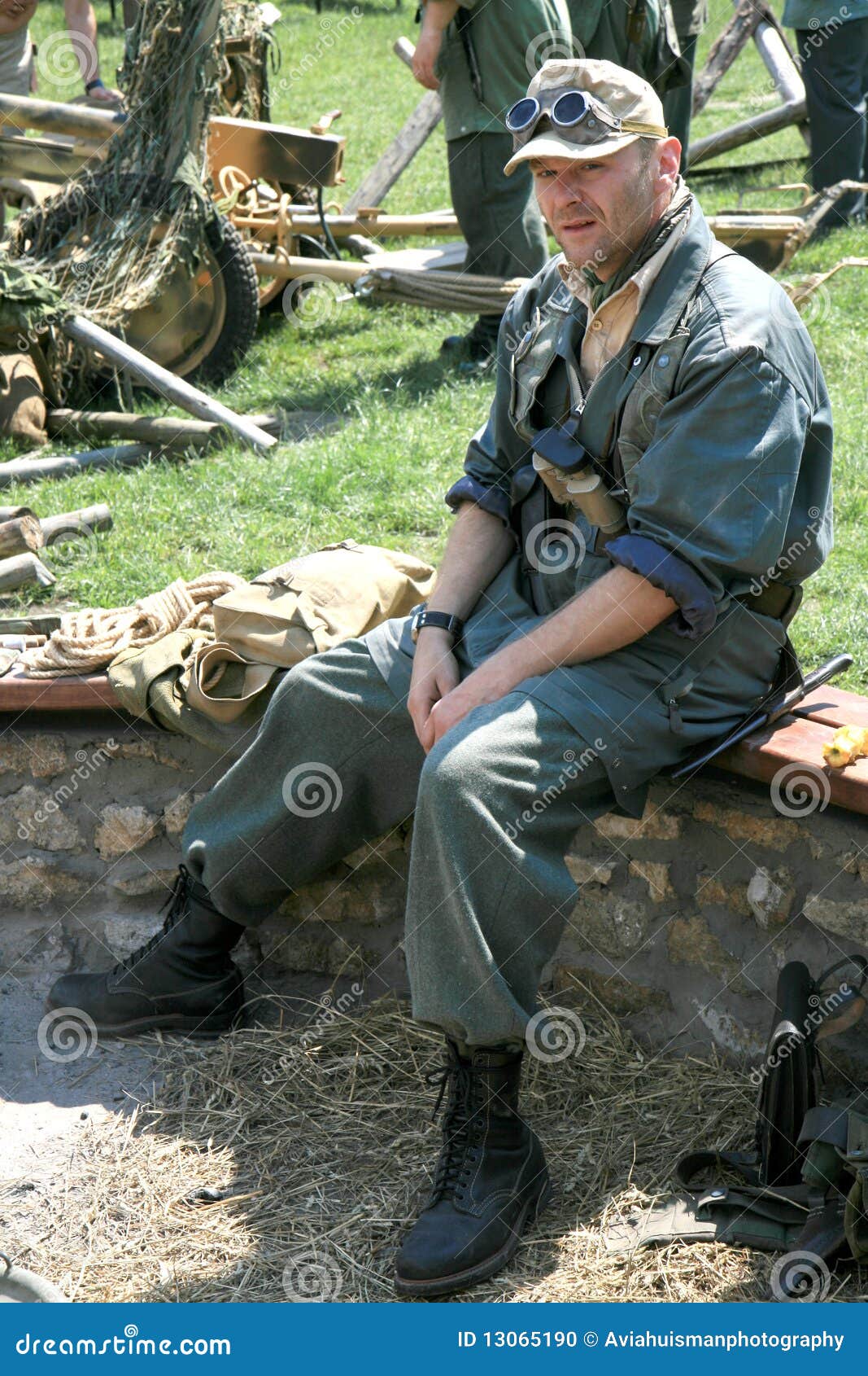 Polish Soldier WWII editorial image. Image of encampment - 13065190