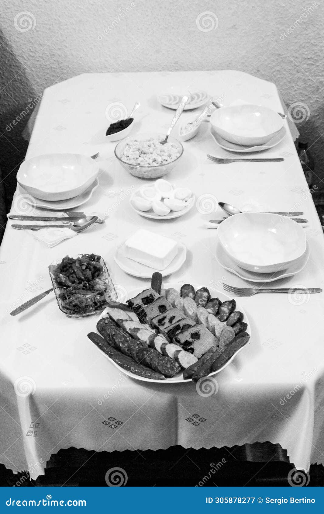 Polish table set stock image. Image of aperitifs, white - 305878277