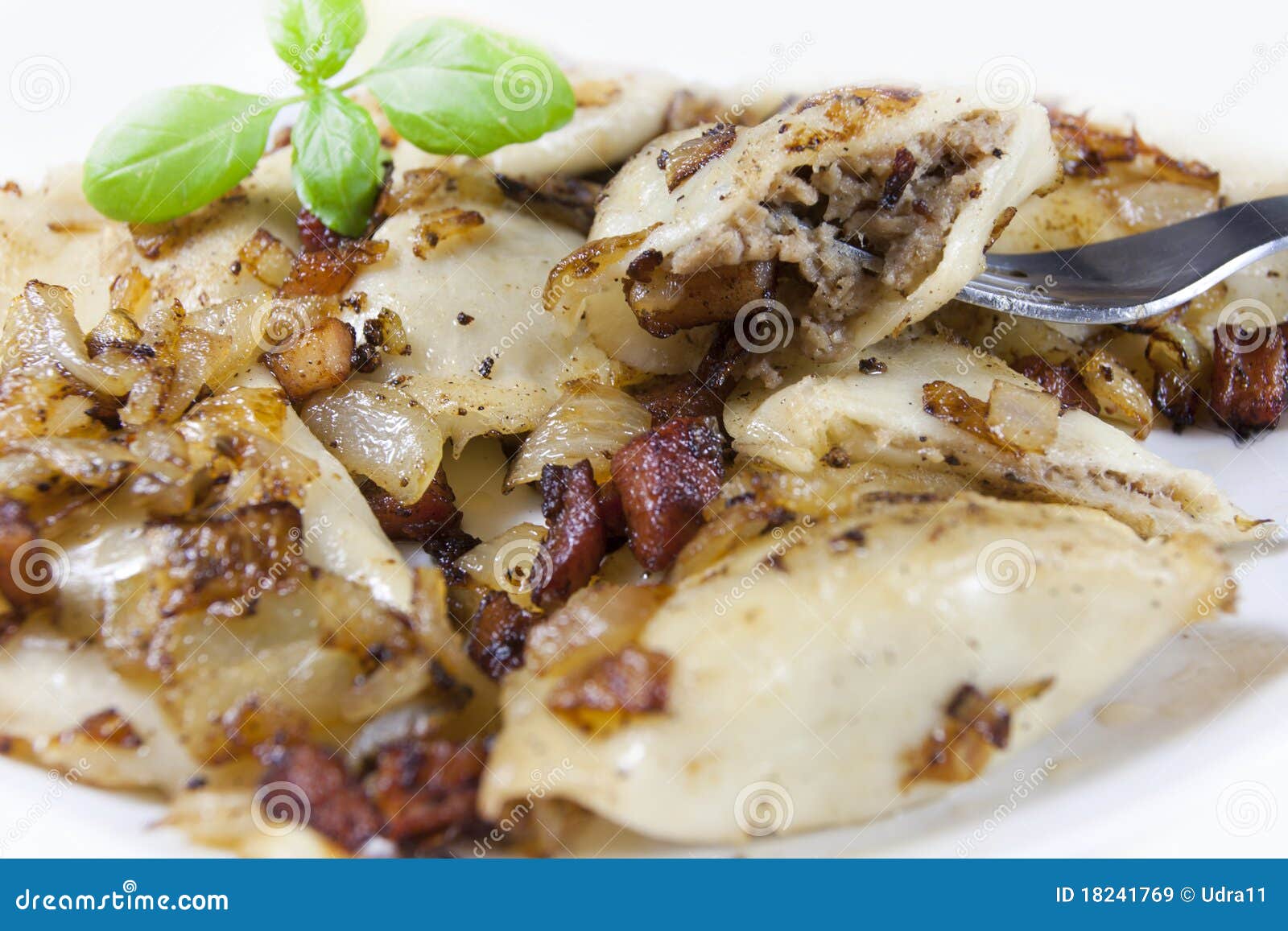 Polish Traditional Food Pierogi Stock Image - Image of crescent, baked ...