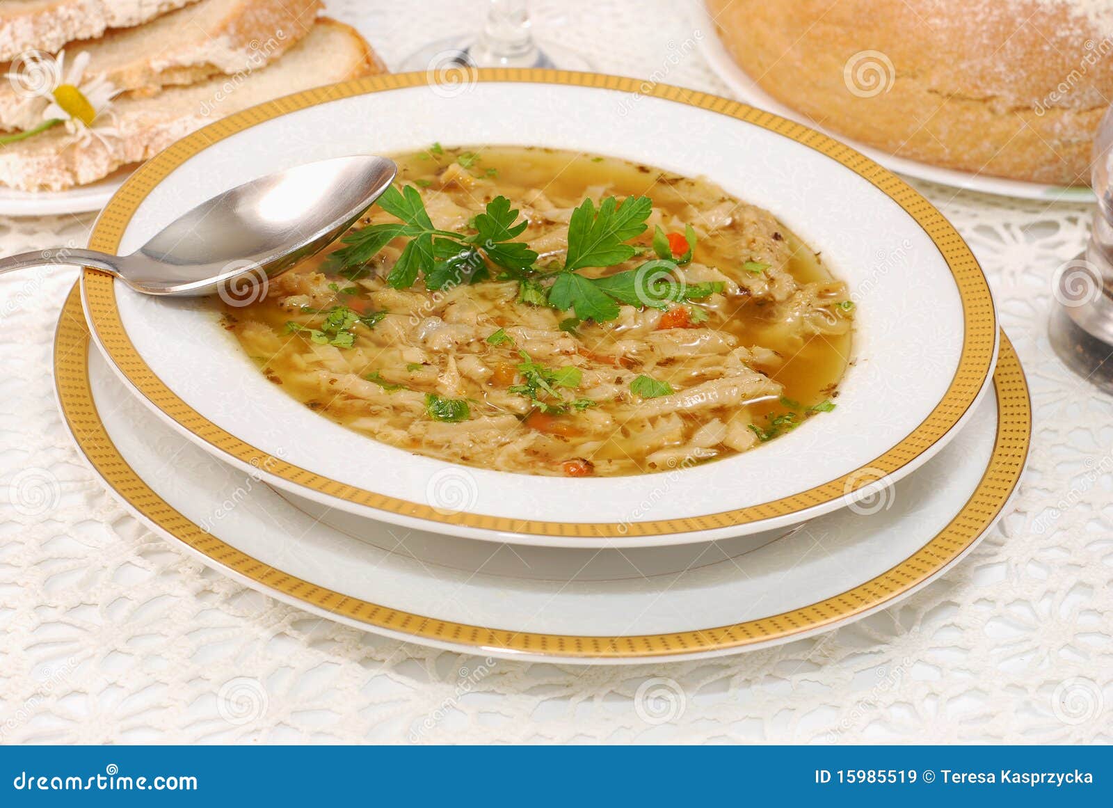 Polish tripe soup (flaki) stock image. Image of dish - 15985519