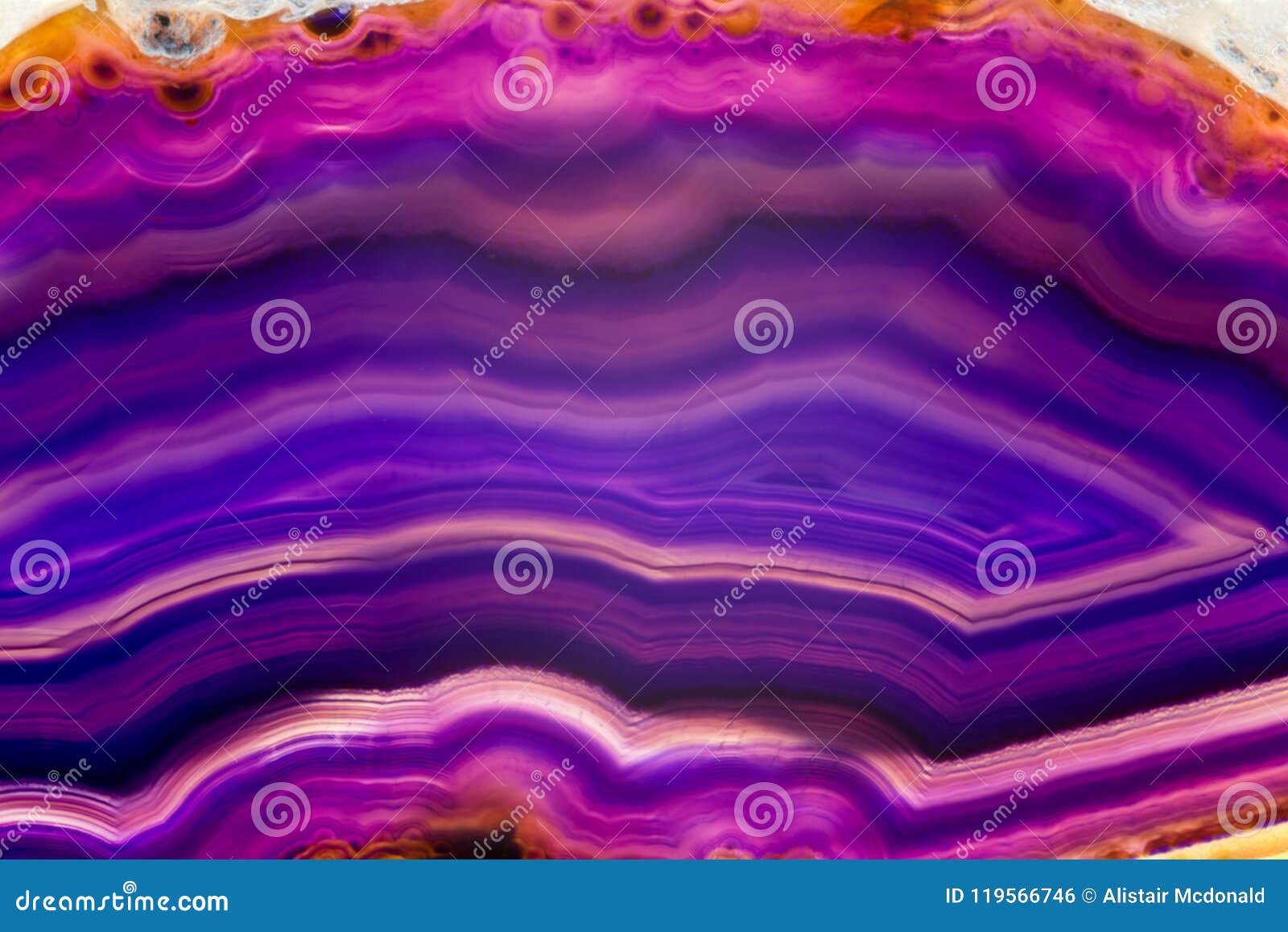 Polished Agate Stone Close Up View Stock Photo - Image of white, semi ...
