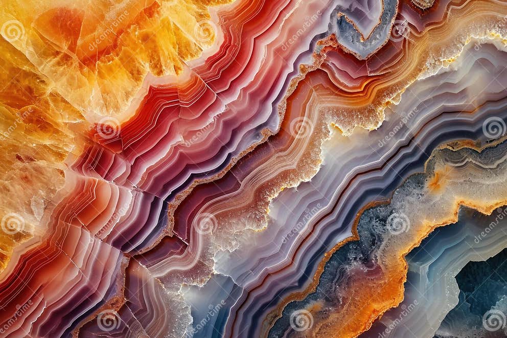 Polished Agate Structure Texture. Generate Ai Stock Illustration ...