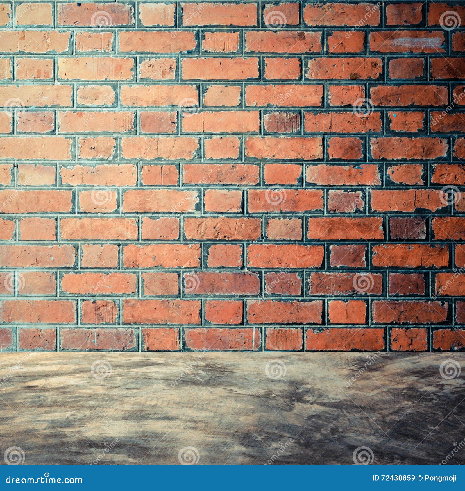 Red Brick Building With Concrete Mix