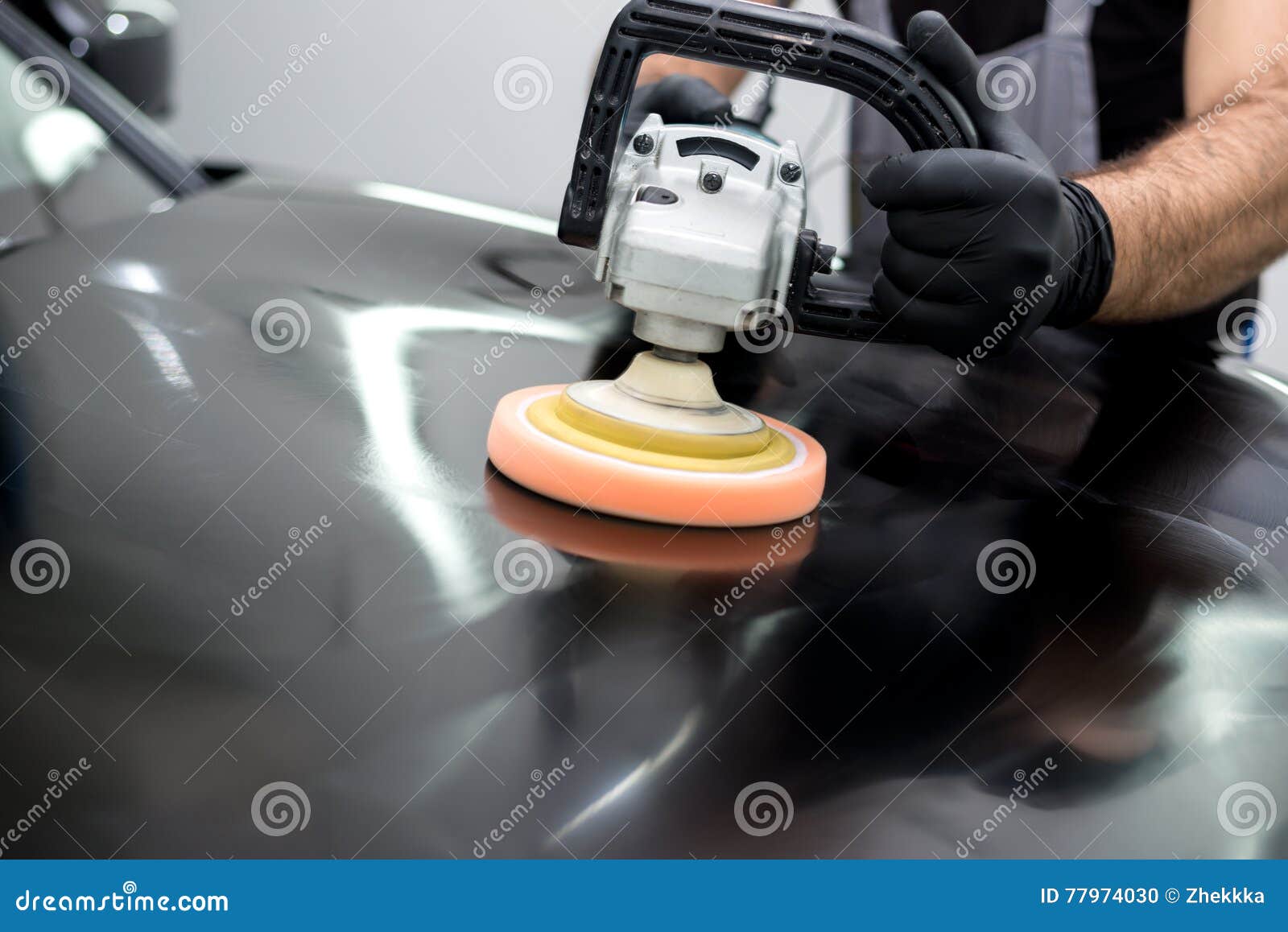 Polished black car stock photo. Image of paint, employment - 77974030