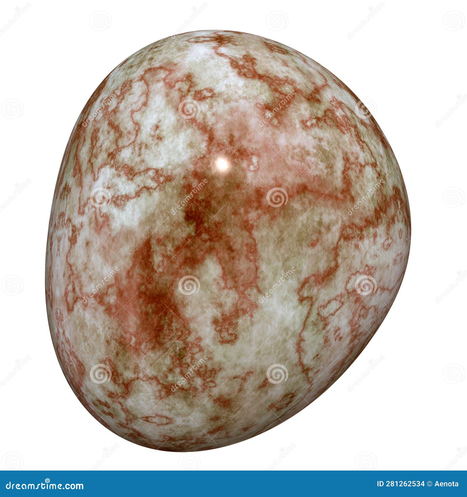 Polished Chalk-stone Marble Pebble Stock Illustration - Illustration of ...