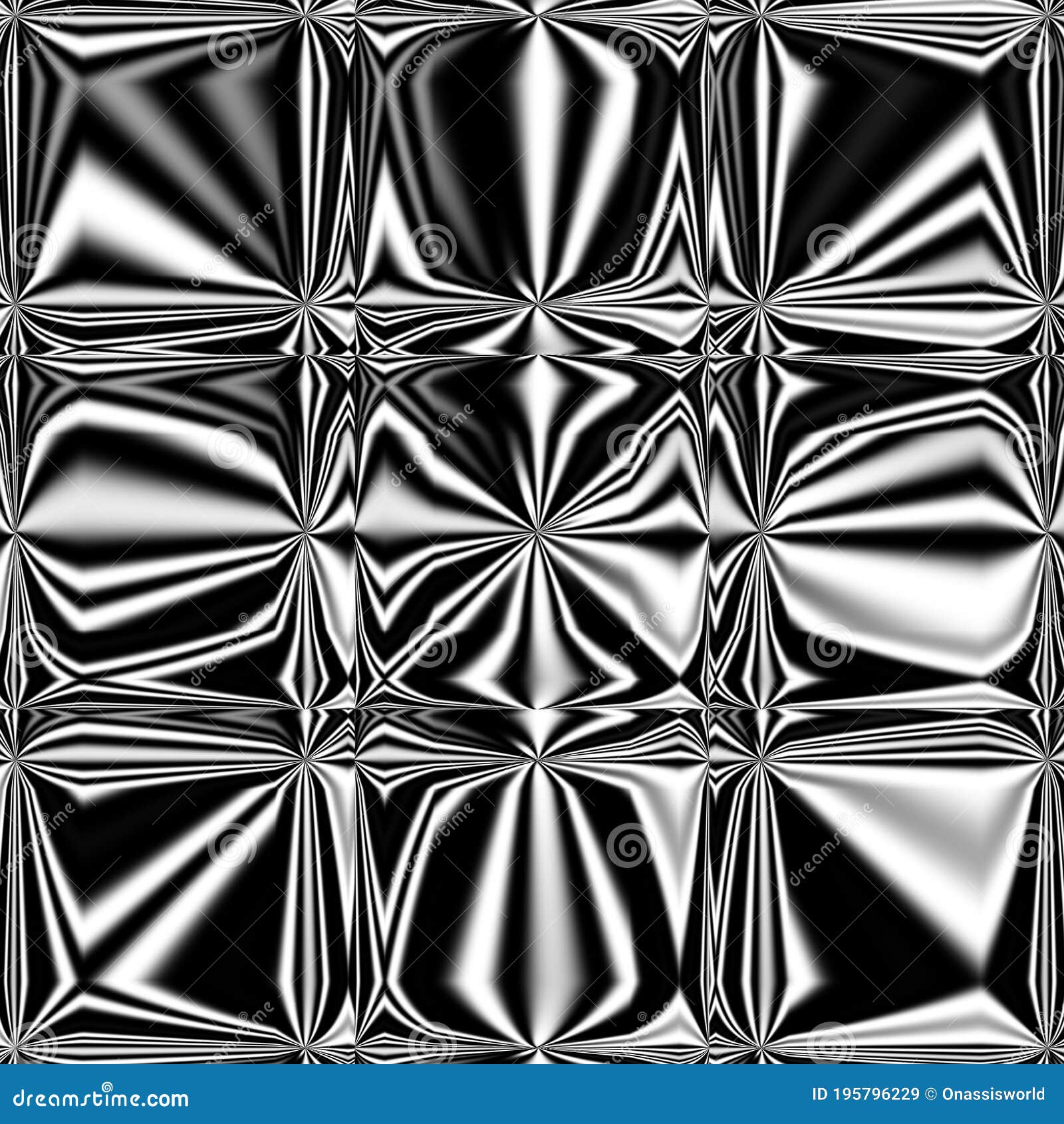 Polished Chrome Abstract Art Background Stock Illustration ...