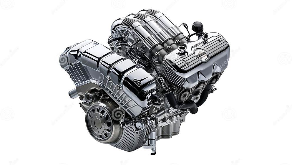 High-performance Chrome Engine Showcasing Advanced Engineering and ...