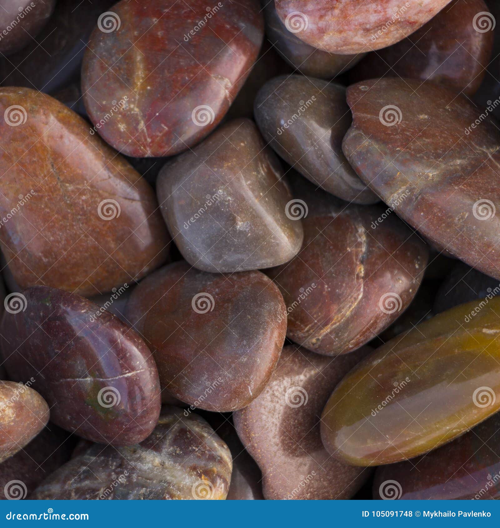 Polished Colored Marble Pebbles and Semi-precious Stones Background ...