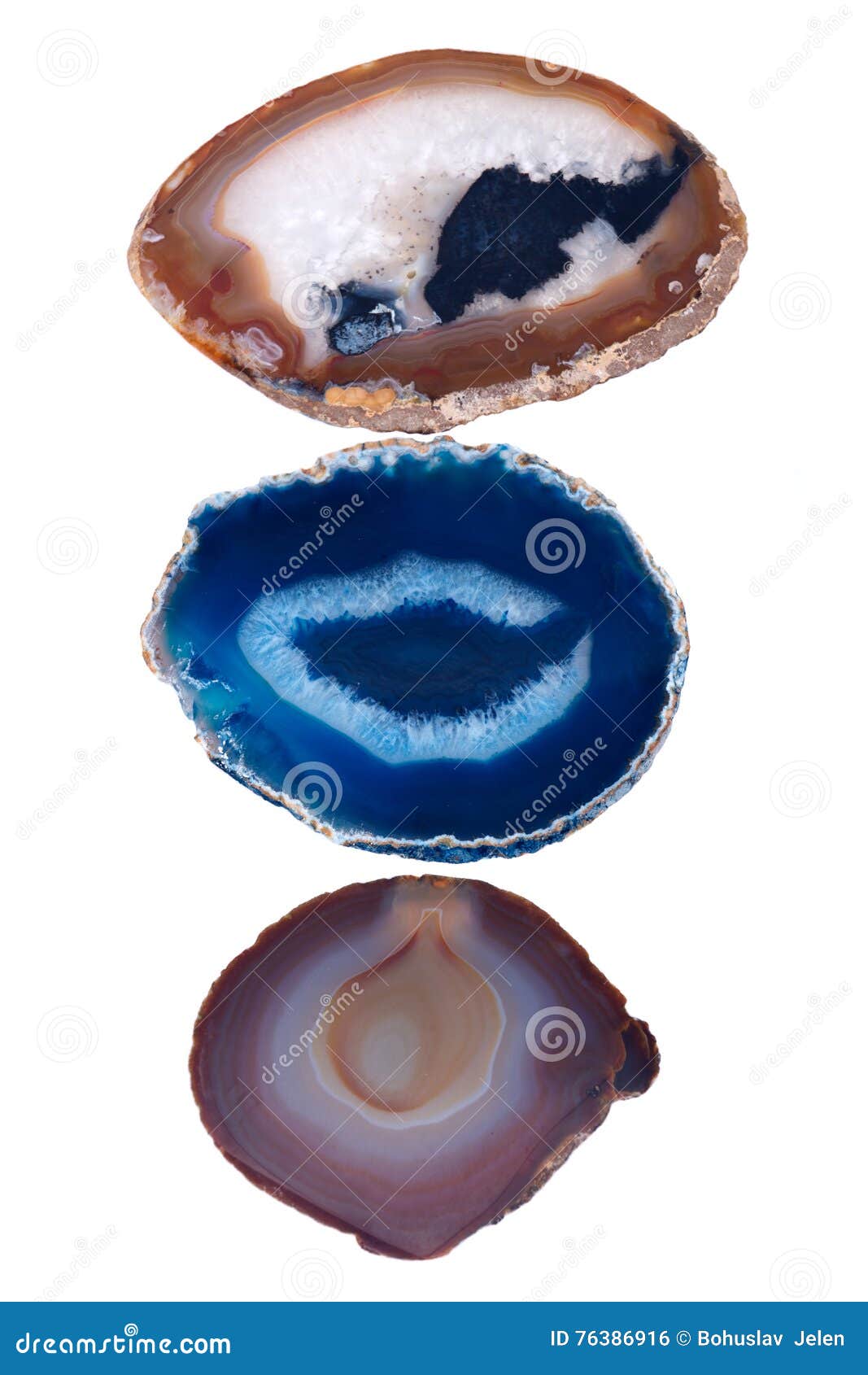 Polished Colorful Agate Stones Stock Photo - Image of jewelry ...