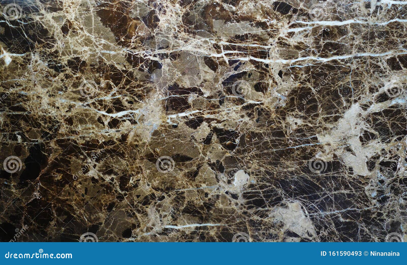 Polished Dark Brown Veined Stone Surface, Photo Stock Image - Image of ...