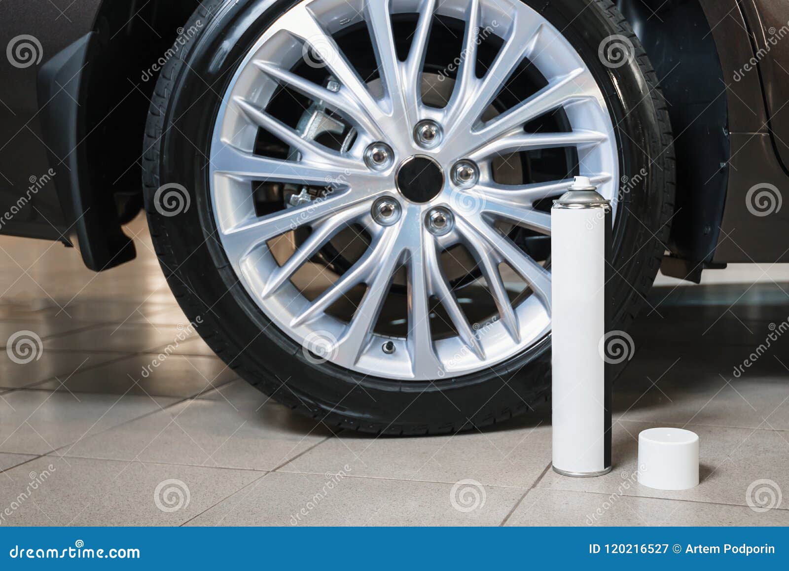 Polished Disc from the Wheel Stock Image - Image of black, automotive ...