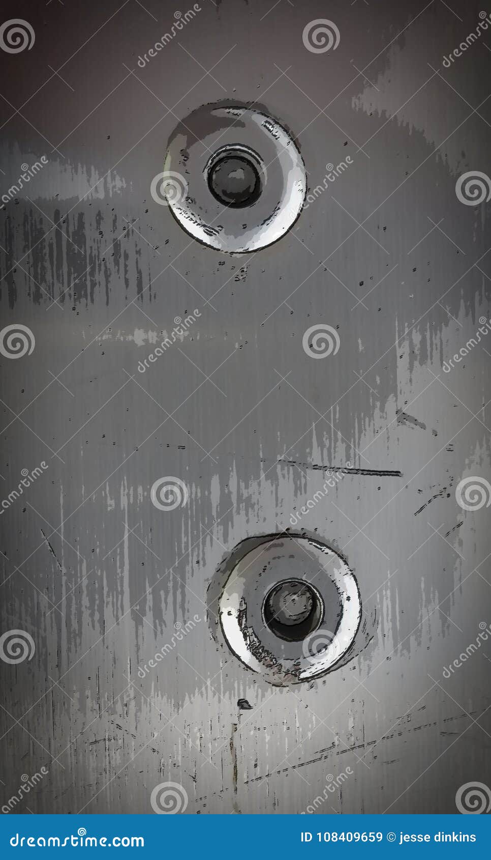 Flush rivet 5 stock image. Image of rivets, polished - 108409659