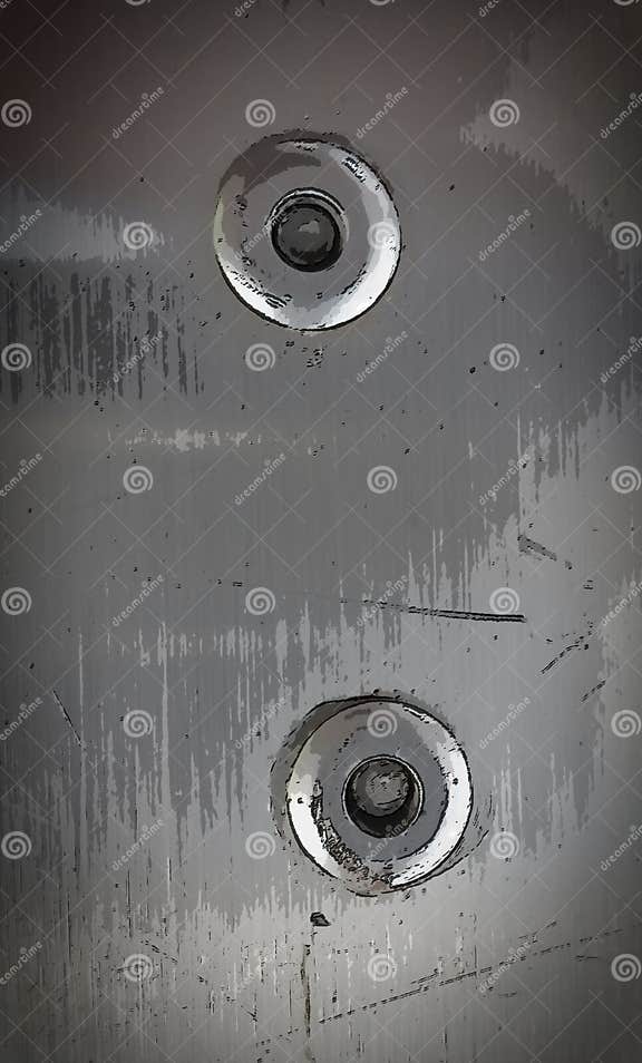 Flush rivet 5 stock image. Image of rivets, polished - 108409659