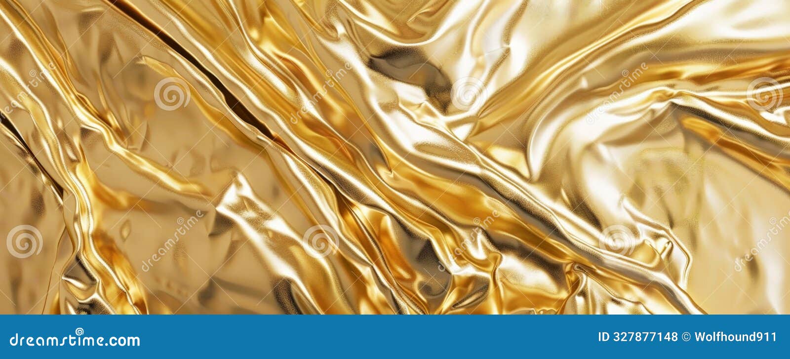 A Polished Gold Background with a High-gloss Finish, Reflecting Light ...