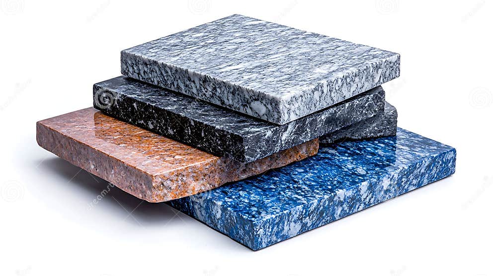 Polished Granite Countertop Stack for Design Projects Stock ...