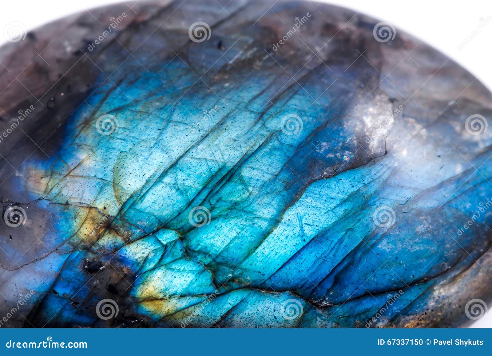 Polished Labradorite Texture Stock Photo - Image of diffraction ...