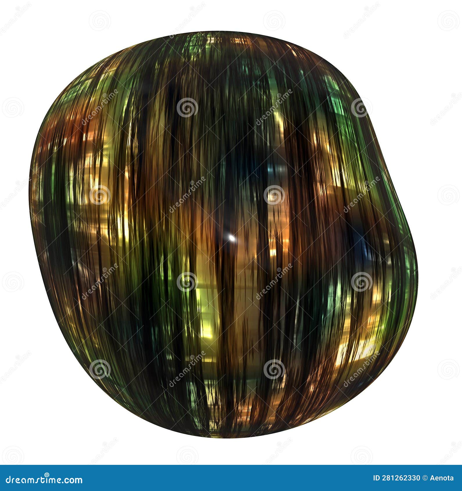 Polished Murano Glass Pebble Stock Illustration - Illustration of ...