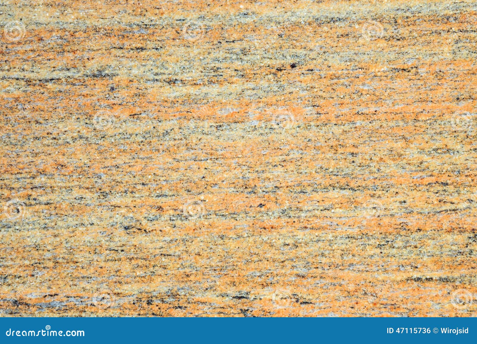 Polished Orange Grain Granite Stock Photo - Image of interior, black ...