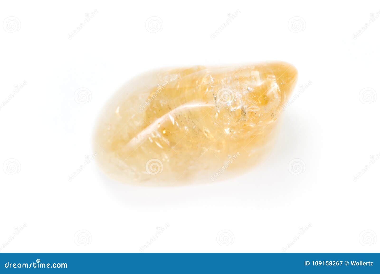 Citrine On A White Background Stock Image - Image of earthy, citrine ...