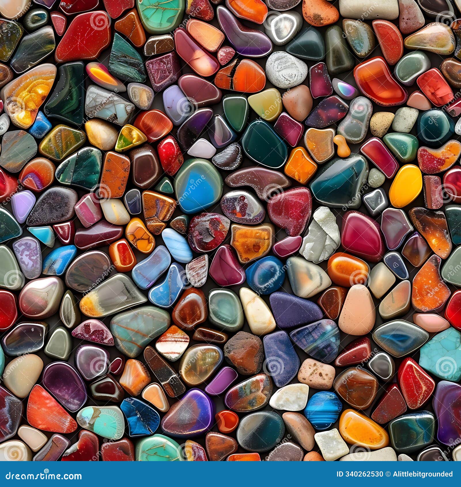 Polished Raw Gemstones Repeating Pattern Stock Illustration ...