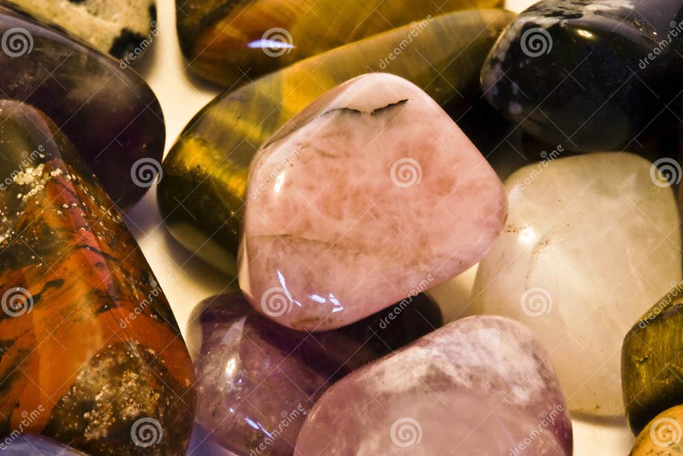 Polished rocks and stones stock image. Image of assorted - 12824817