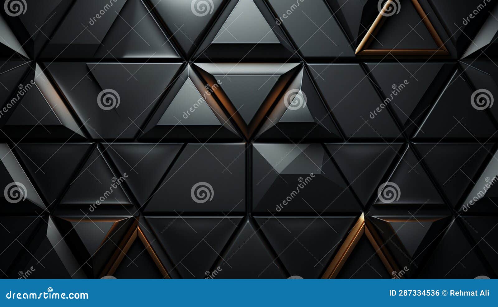 Polished, Semigloss Wall Background with Tiles. Triangular, Tile ...