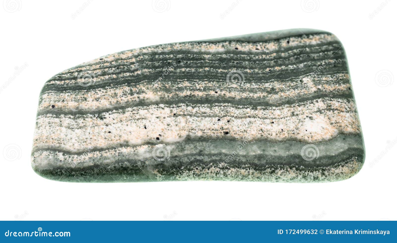 Polished Skarn Rock Cutout on White Stock Photo - Image of background ...