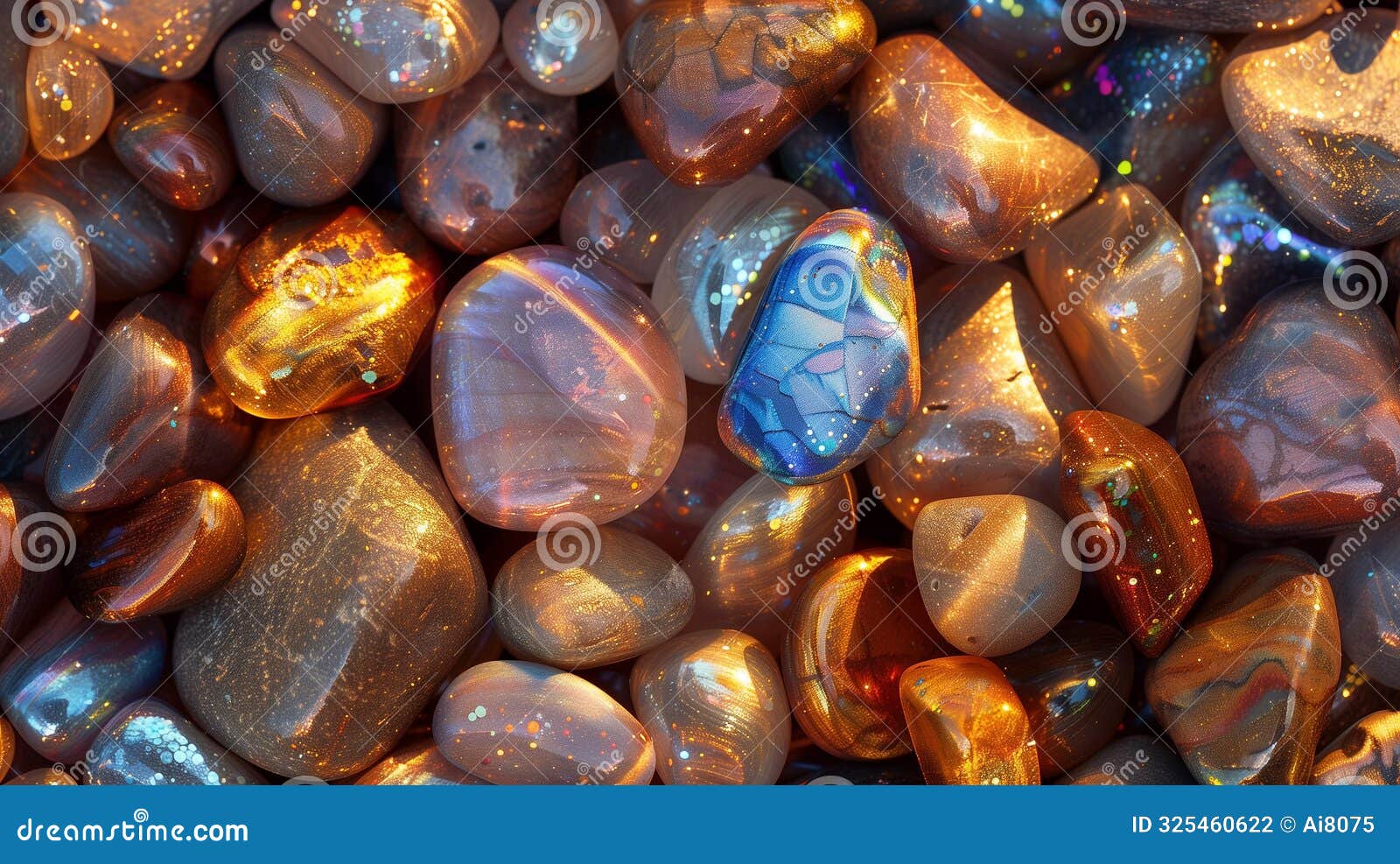 Polished Stones with Golden Sparkles Texture Background Image, Ai ...