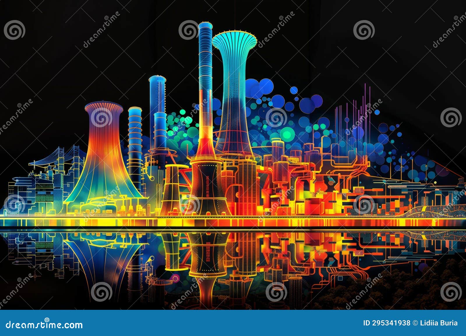 Polished Visualization of a Modern Nuclear Facility, Generative Ai ...