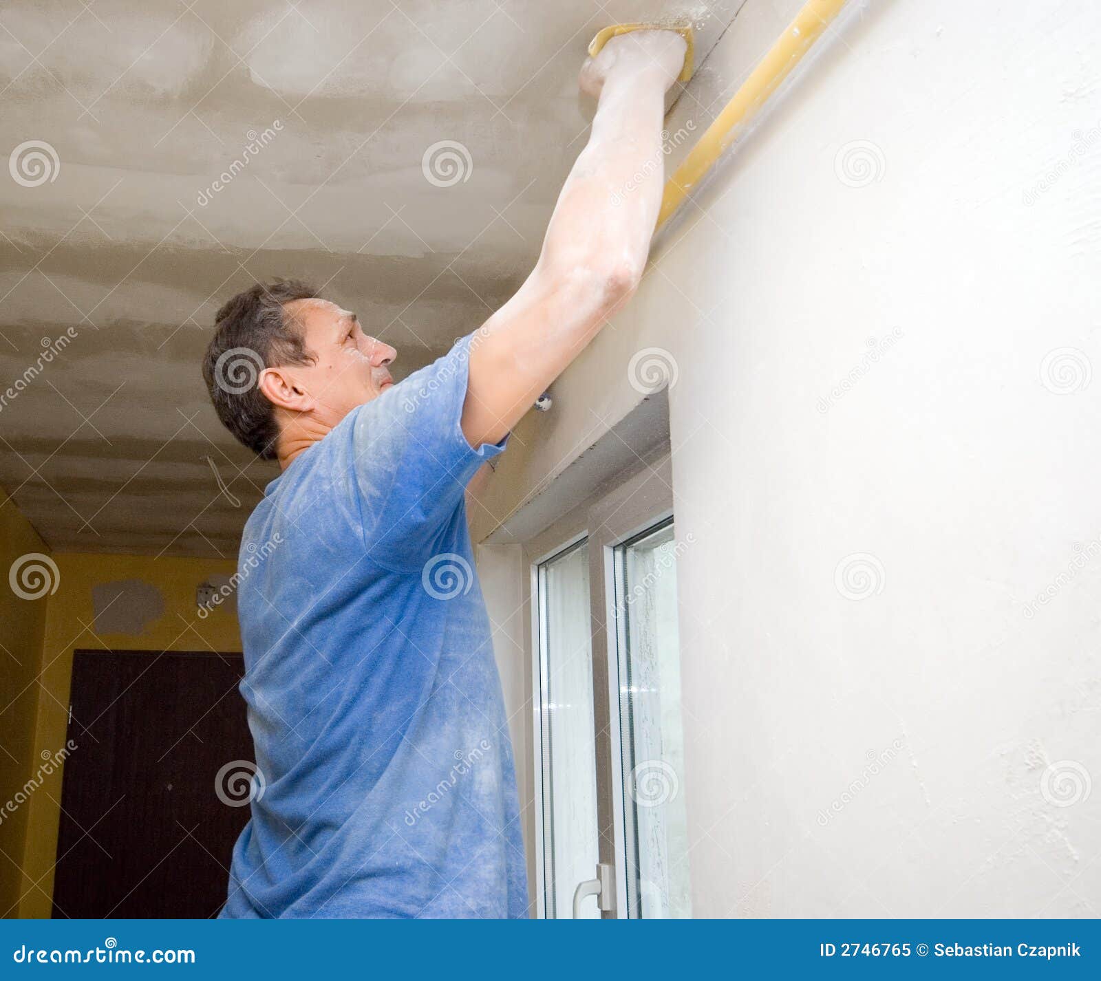 Polishing ceiling stock image. Image of interior, modernise - 2746765
