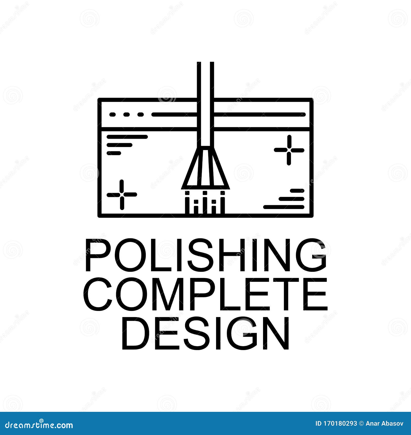 Polishing Complete Design Icon. Element of Web Development Signs with ...