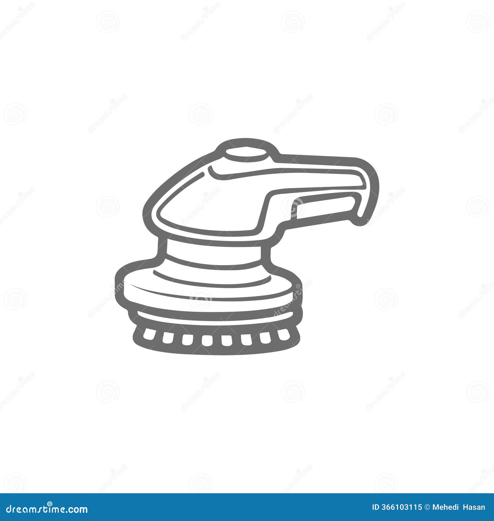 Car Polishing Machine Color Vector Isolated. Car Detailing Machine ...