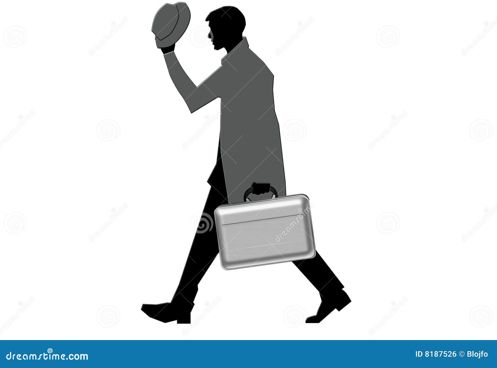 Polite Businessman stock illustration. Illustration of director - 8187526