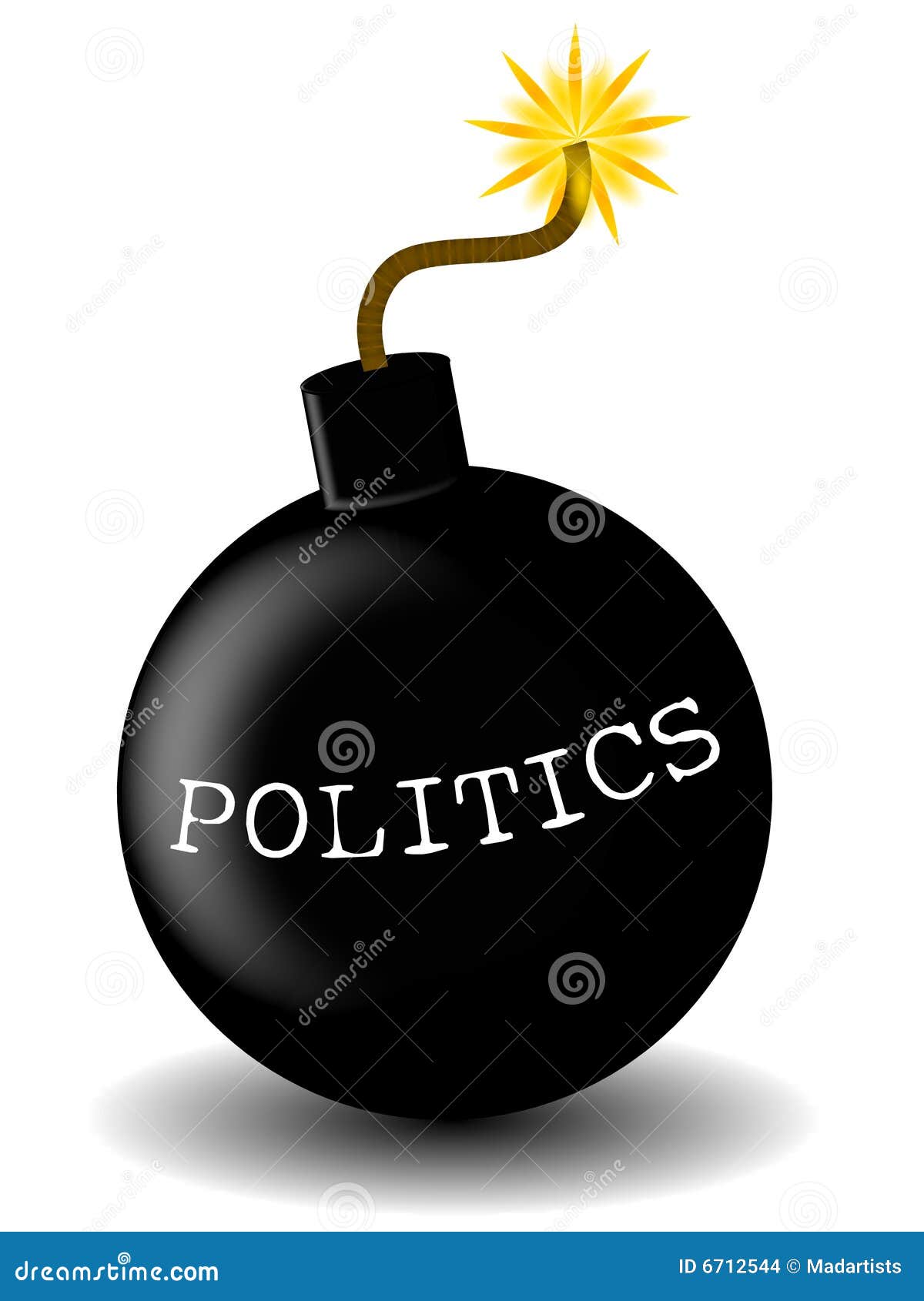 Political Bomb stock illustration. Illustration of political - 6712544